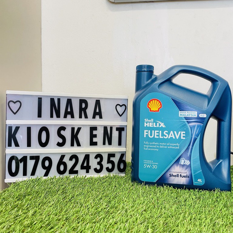 Shell Helix Fuelsave 5W-30 Fully Synthetic (Minyak Hitam kerata/Engine ...