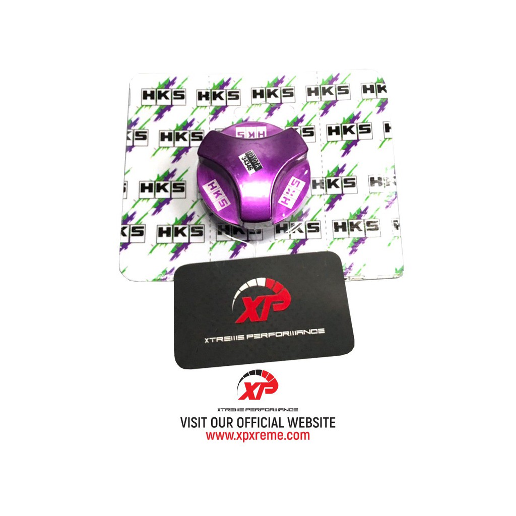 ORIGINAL READY STOCK ENGINE OIL CAP HKS PURPLE 2 LEG TOYOTA | Shopee ...