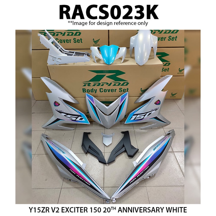 Yamaha Y15 Y15ZR V1 V2 EXCITER 150 20TH ANNIVERSARY Cover Set Sticker Tanam Rapido New | Shopee ...