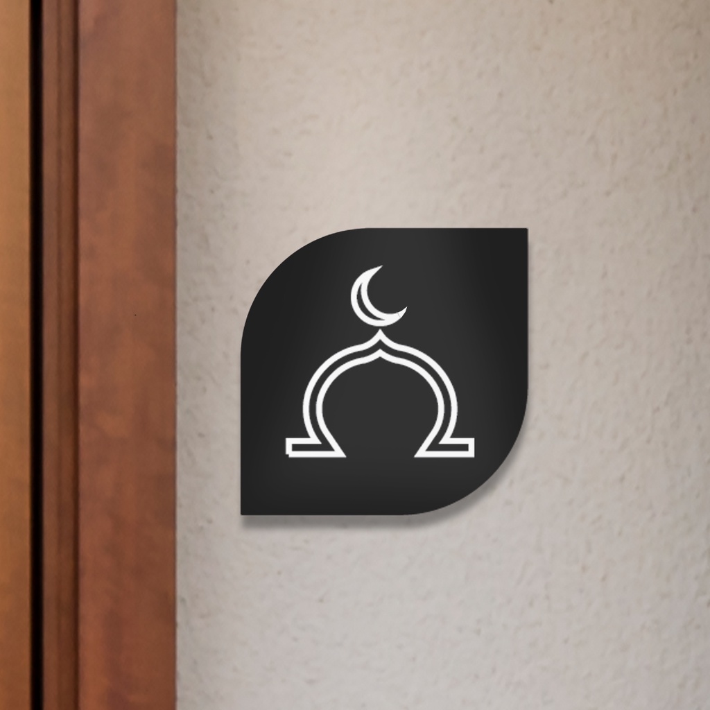 [FAST SHIPPING] Modern WIFI sign / DOOR SIGN / Signage MOSQUE / Papan ...