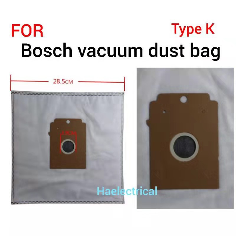 Bosch Vacuum Cleaner Dust Bag (5pcs) TYPE K for selected model | Shopee ...