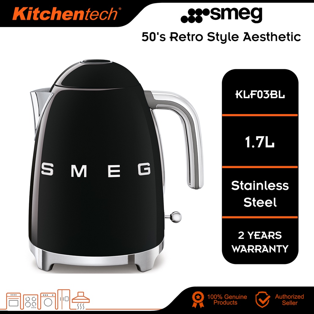 Smeg KLF03 50's Retro Style Cordless Kettle Aesthetic Series 1.7L ...
