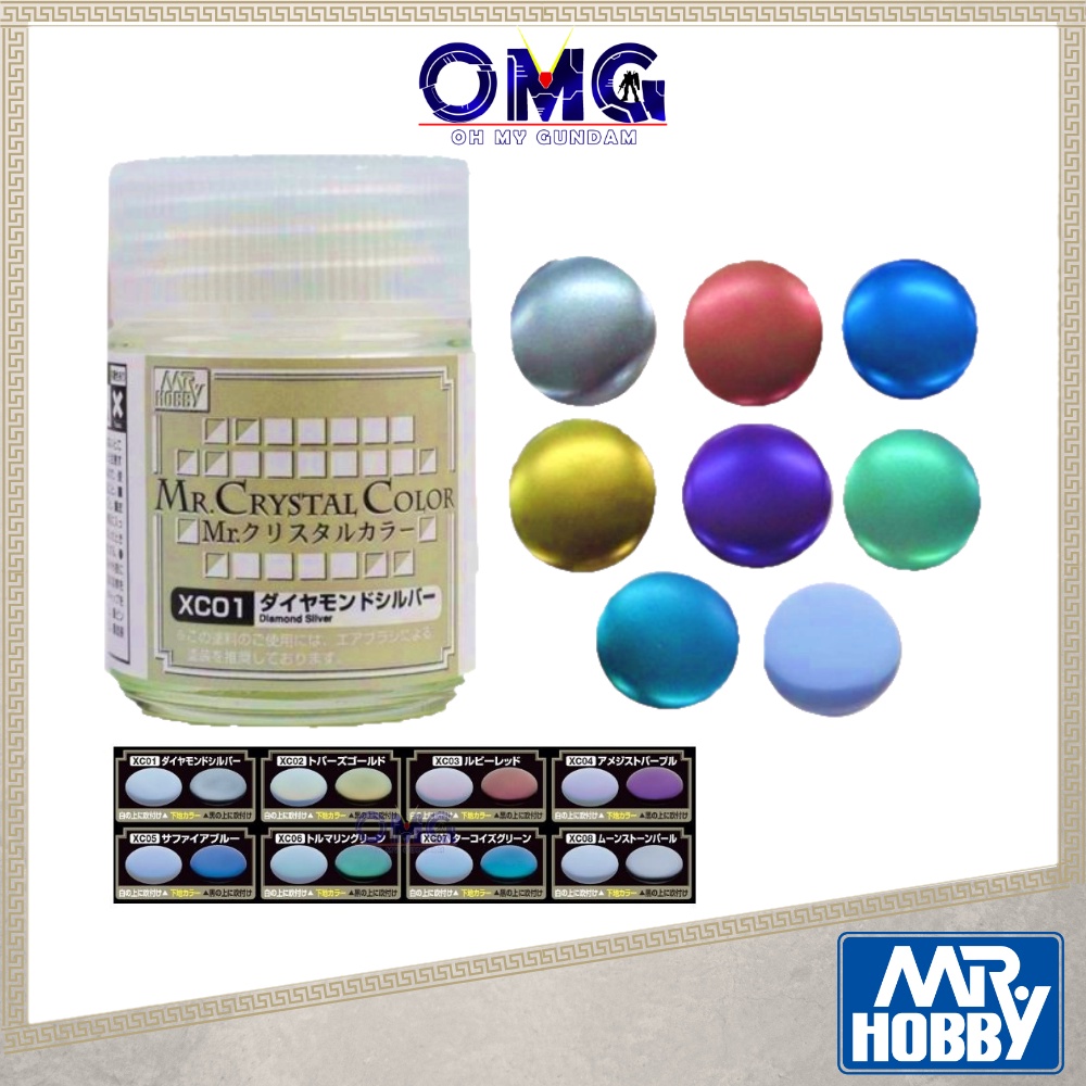 Mr Hobby Mr Crystal Color XC01-XC08 Mr. Hobby Mr. Color Diamond Silver ...