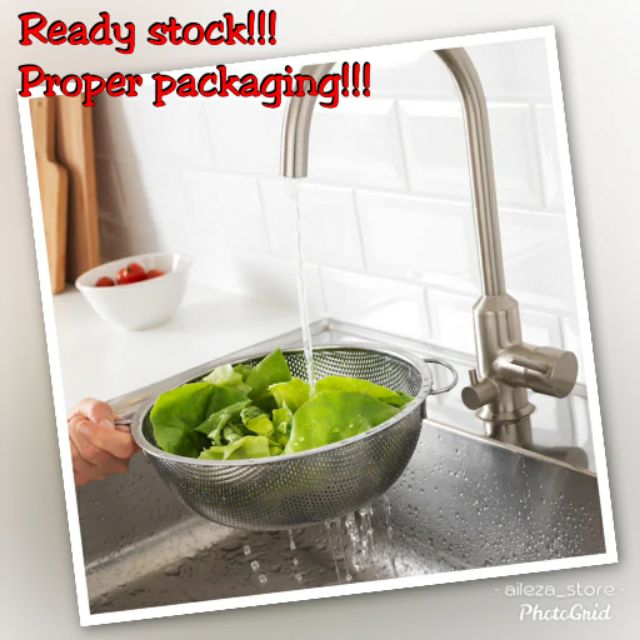 🔥 Original 🔥 IDEALISK Colander / Stainless Steel / Pengetos Sayuran ...