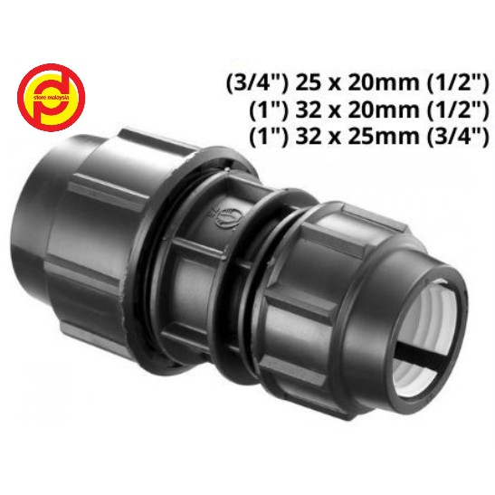 Penguin Poly Reducing Socket Reducing Coupler 20mm 25mm 32mm | Shopee ...