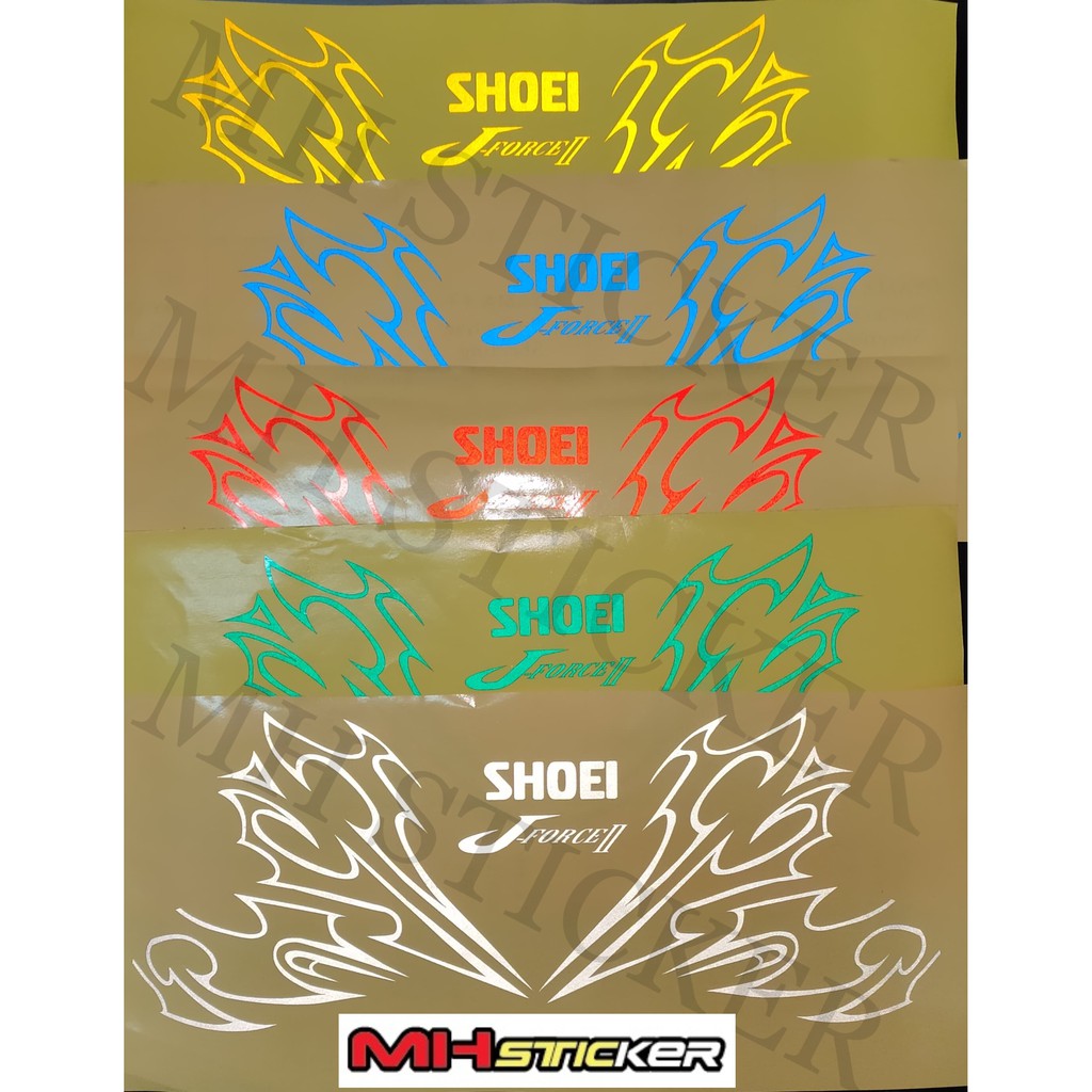 Jforce 2 Jack Black Motosikal SGV 99nd Helmet Decal Sticker Reflektif ...