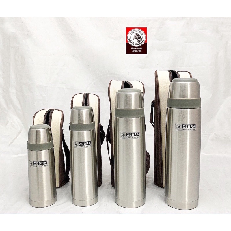 ORIGINAL Zebra Thailand Stainless Steel Vacuum Flask Prima II With Keep ...