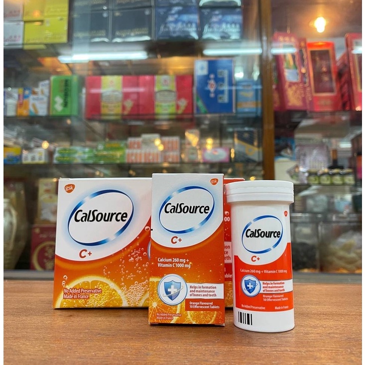 CalSource C+ Vitamin C 1000mg + Calcium 260 mg Orange Flavoured ...