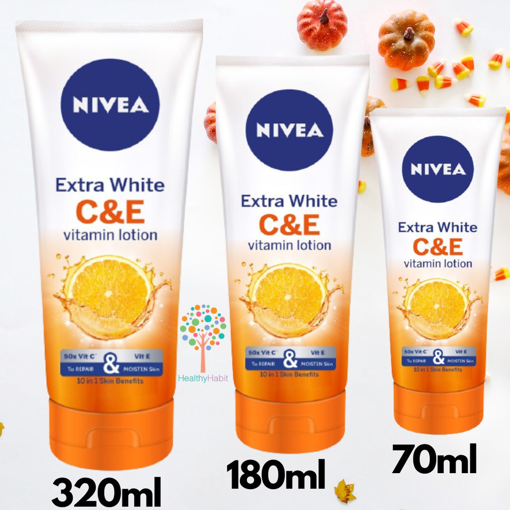 NIVEA Extra White C&E C&A Vitamin Body Lotion / Nivea Extra Bright 10 ...