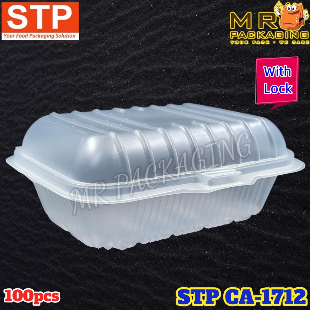 STP 1000ml Large PP Lunch Box with Lock [ 100pcs± ] STP CA 1712 ...