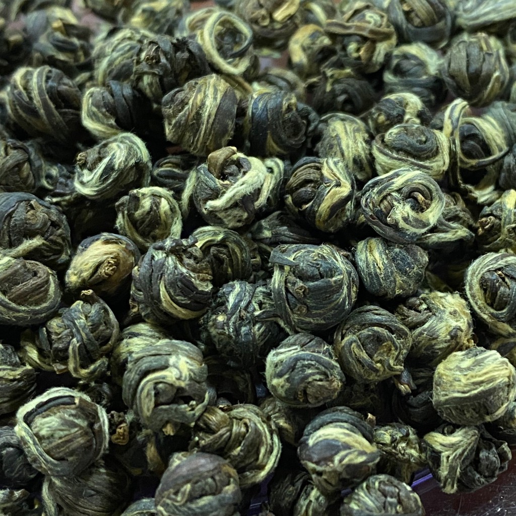 Jasmine Dragon Pearl Flower Tea (loong chu fa cha) 100g / 龍珠花茶 100克 ...
