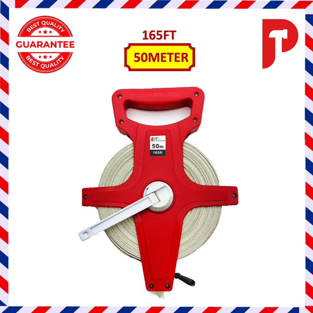 ABTools FiberGlass Measuring Tape 🔥 Ready Stocks 🔥 With Handle 30Meter ...