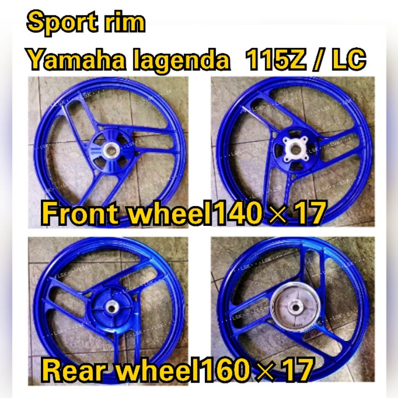 Sport rim racing boy (SP699)for lagenda srl 115z/lc( front + rear 1 set ...