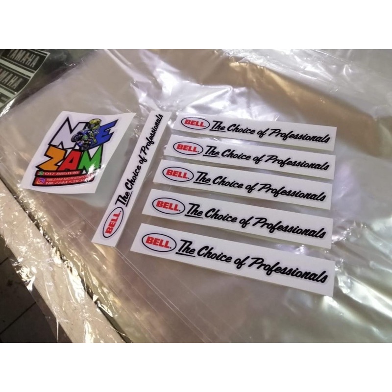 BELL/STP/TEAM YAMAHA STICKER BY NIEZAM MOTORSPORTS READY STOCK | Shopee ...