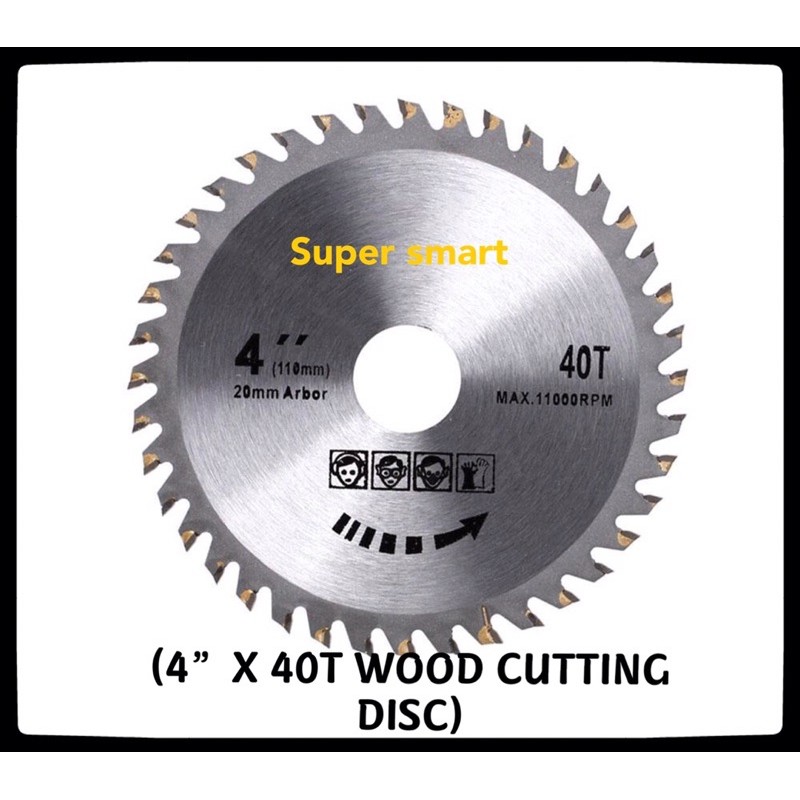 WOOD CUTTING DISC 4” X 40 TEETH (MATA PEMOTONG KAYU) | Shopee Malaysia