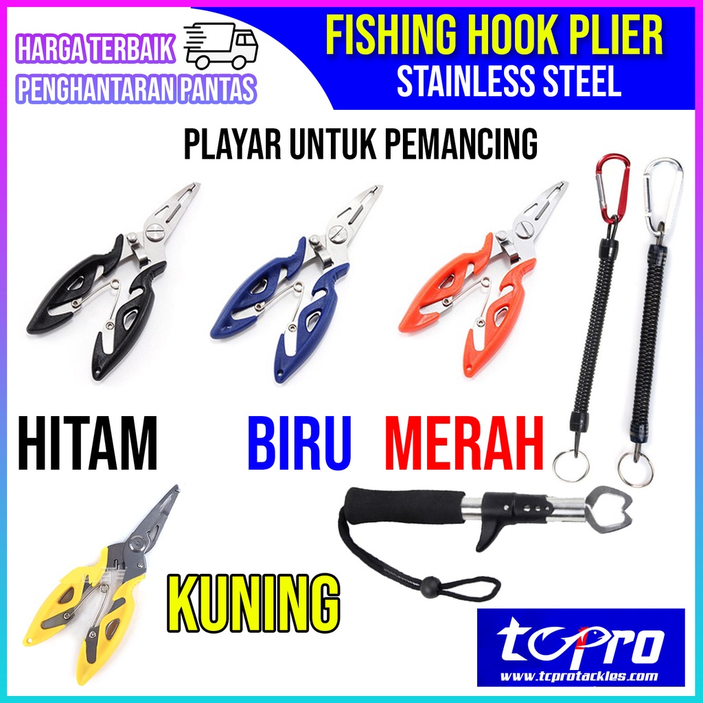 Stainless Steel Fishing Split Ring Hook Plier Playar Memancing | Shopee ...