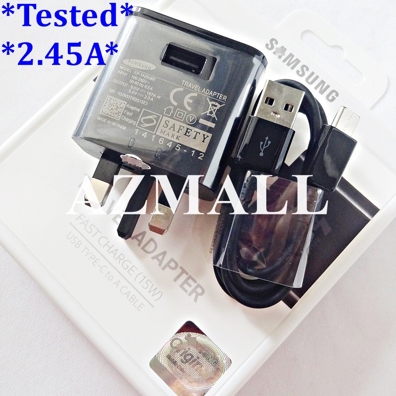 (15W) ORIGINAL ORI Quick Fast Charging Adapter Type C Cable Samsung ...