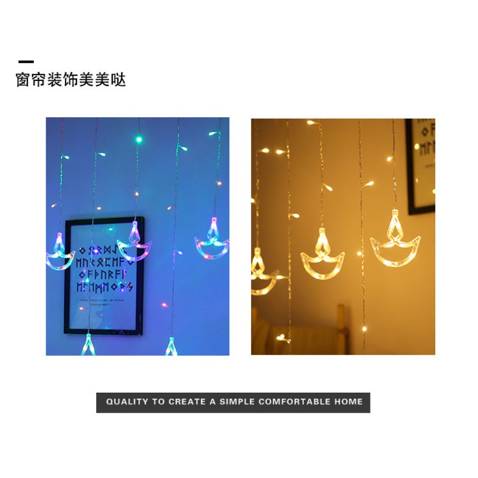 2025 Deepavali LED Curtain Lamp Deepavali Decoration item Happy Diwali ...