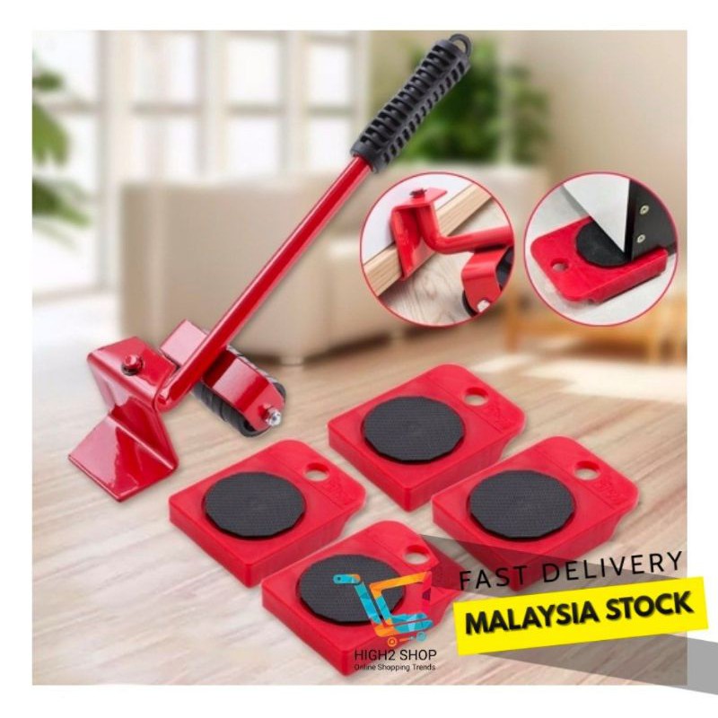 🎖BEST TOOL🎖 2 Jenis Peranti Roda 360° Mengangkat Perabot Berat150KG ...