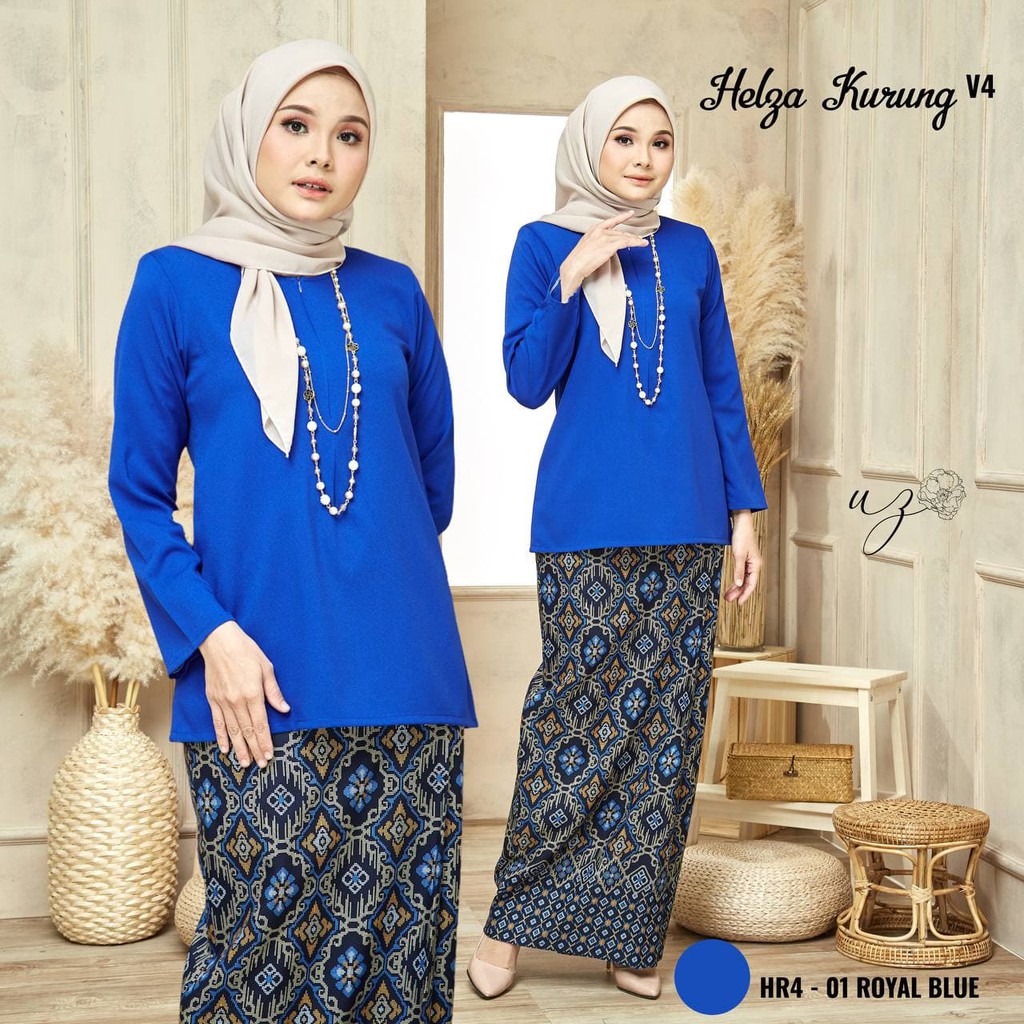 Baju Kurung Kedah Helza V4 Xs 4xl Baju Kurung Diperbuat Dari Kain