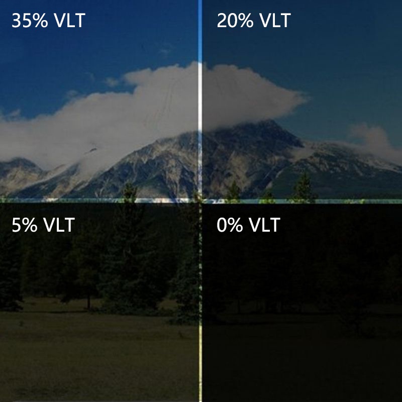 Tinted Cermin Rumah/VLT 0 5 20 35 50 /Tinted Hitam 100/UV Black Window ...