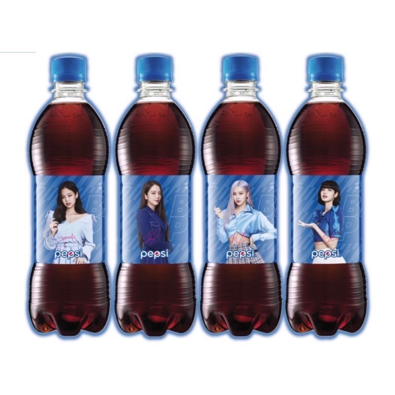 JISOO LISA JENNIE ROSE PEPSI BLACKPINK BLUE LIMITED EDITION BOTTLE ...