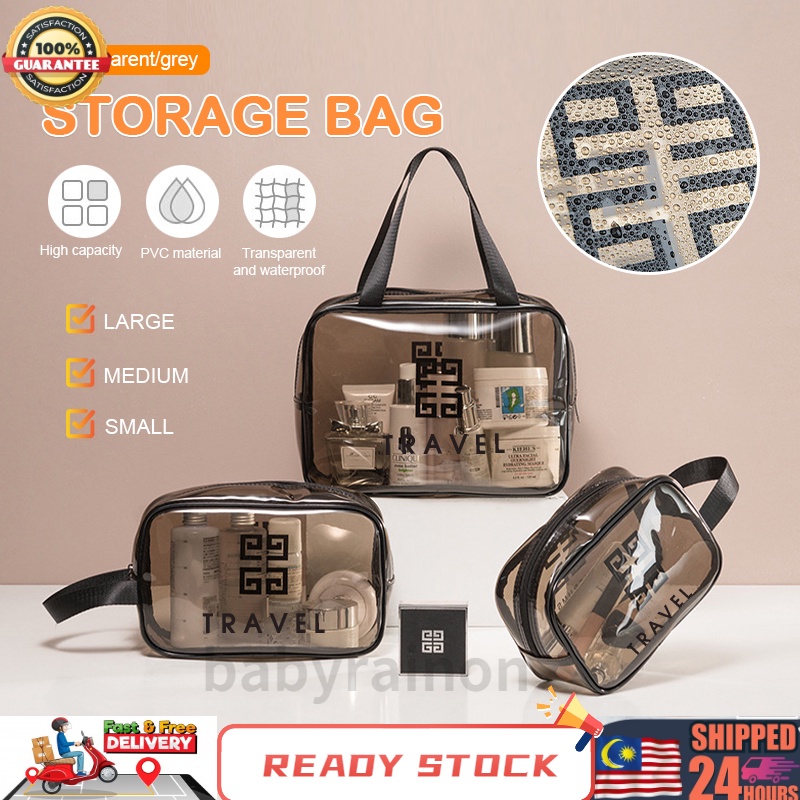 women makeup bag Waterproof PVC beg makeup travel toiletries bag Zipper ...