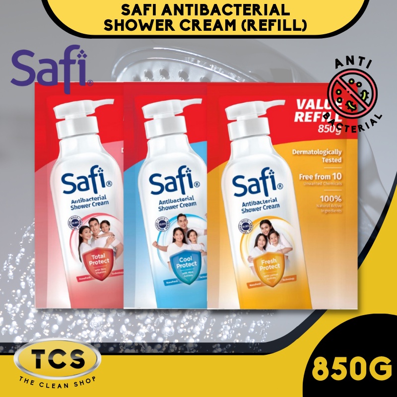 Safi Antibacterial Shower Cream (Total / Fresh/ Cool Protect) Refill ...