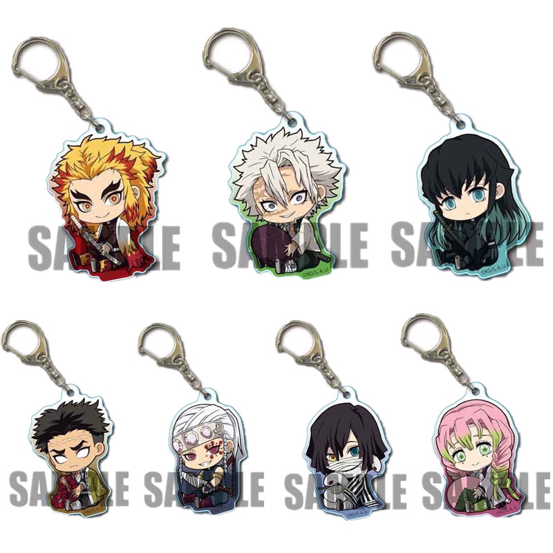 Demon Slayer: Kimetsu No Yaiba Acrylic Keychain Genya Shinobu Tengen ...