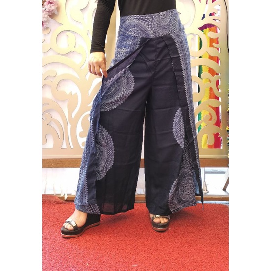 Seluar Palazo Batik (Free Size - M to XL) / Long Pants Palazzo Stretch ...