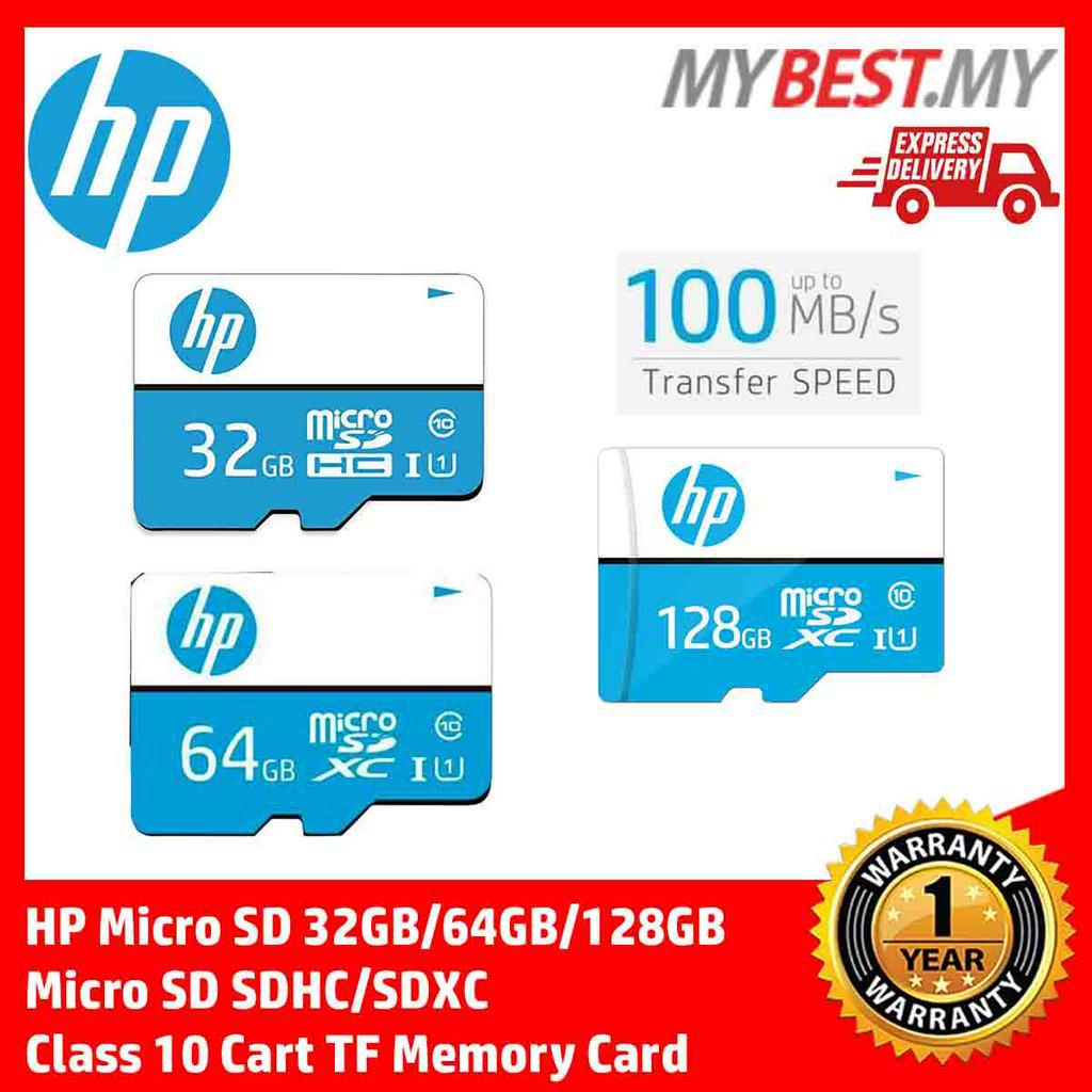 HP Micro SD 32GB / 64GB / 128GB Micro SD Class 10 Cart TF Memory Card ...
