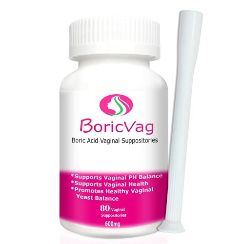 Boric Acid Vaginal Suppositories 80 Suppositories100 Original From