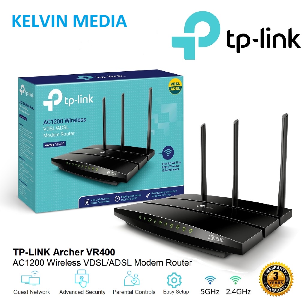 TP-LINK TD-W8961N || TD-W9960 ADSL+2 MODEM 300Mbps Wireless N ADSL2 ...