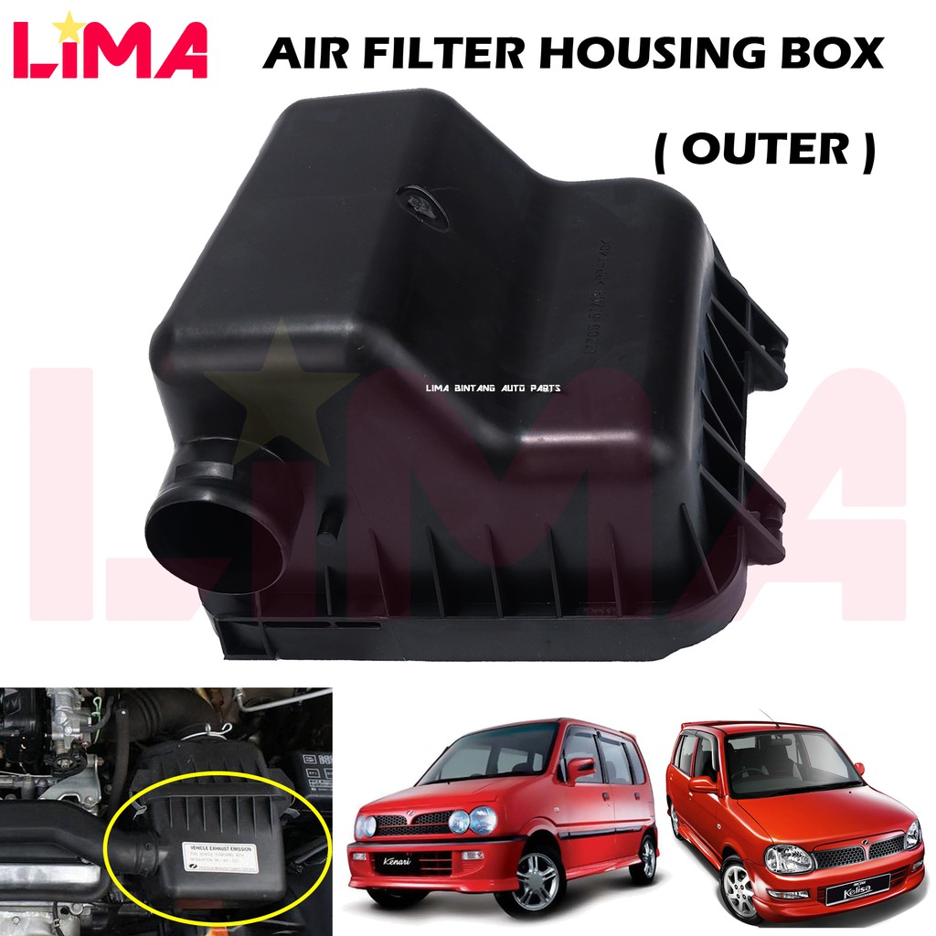PERODUA KELISA , KENARI AIR FILTER HOUSING BOX , AIR FILTER CASING ...