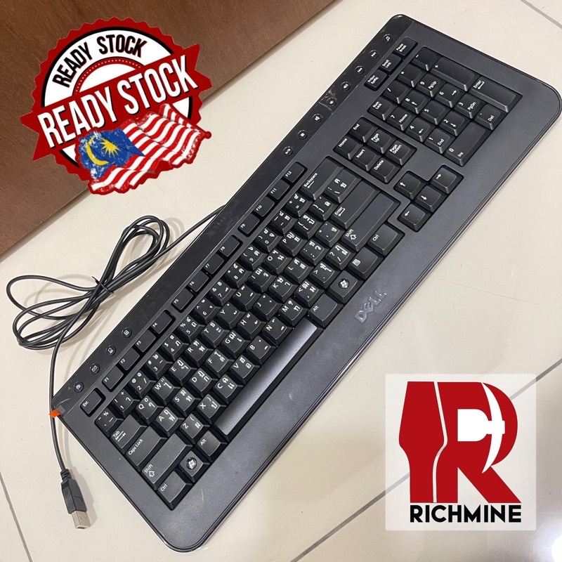 {ReadyStock} Dell Keyboard USB PC Laptop office desktop gaming. (USED ...