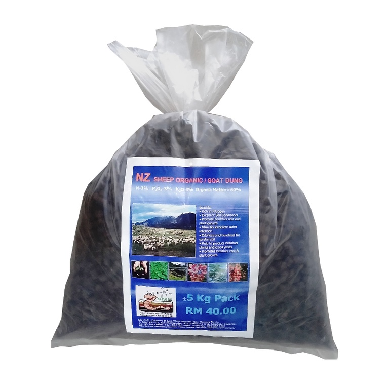 NZ Sheep Organic / Goat Dung Organic Fertilizer 5Kg Pack | Shopee Malaysia