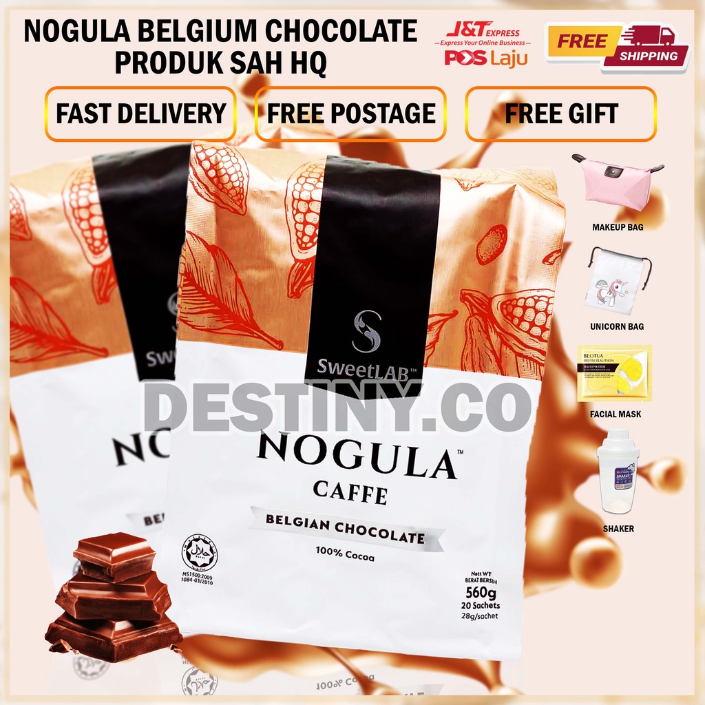 NOGULA CAFFE BELGIAN CHOCOLATE SWEETLAB FREE GIFT ORIGINAL HQ | Shopee ...