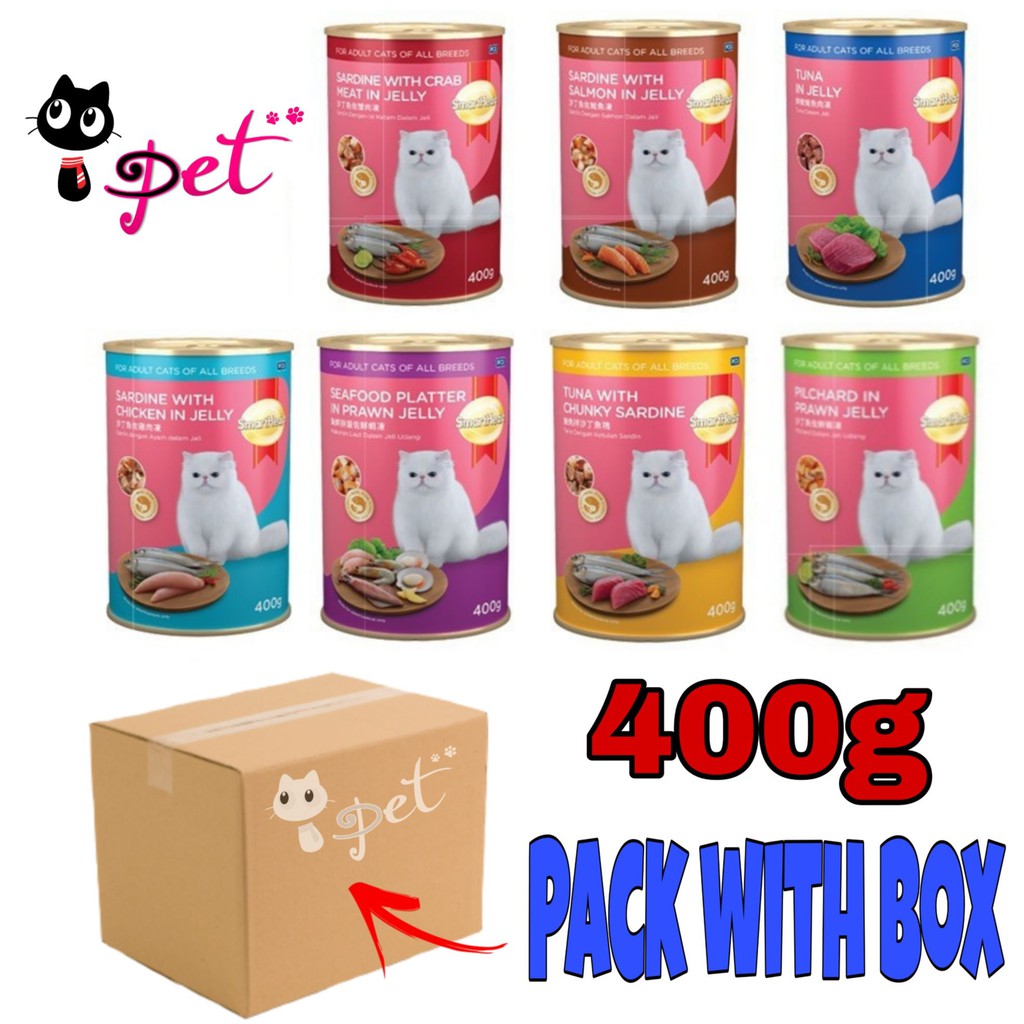 Smart Heart Cat Canned Food 400g (Pack with box/Kotak) | Shopee Malaysia