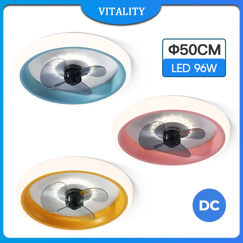 【VITALITY】360° Movable Ceiling Fan With Light DC Motor Ceiling Fan ...