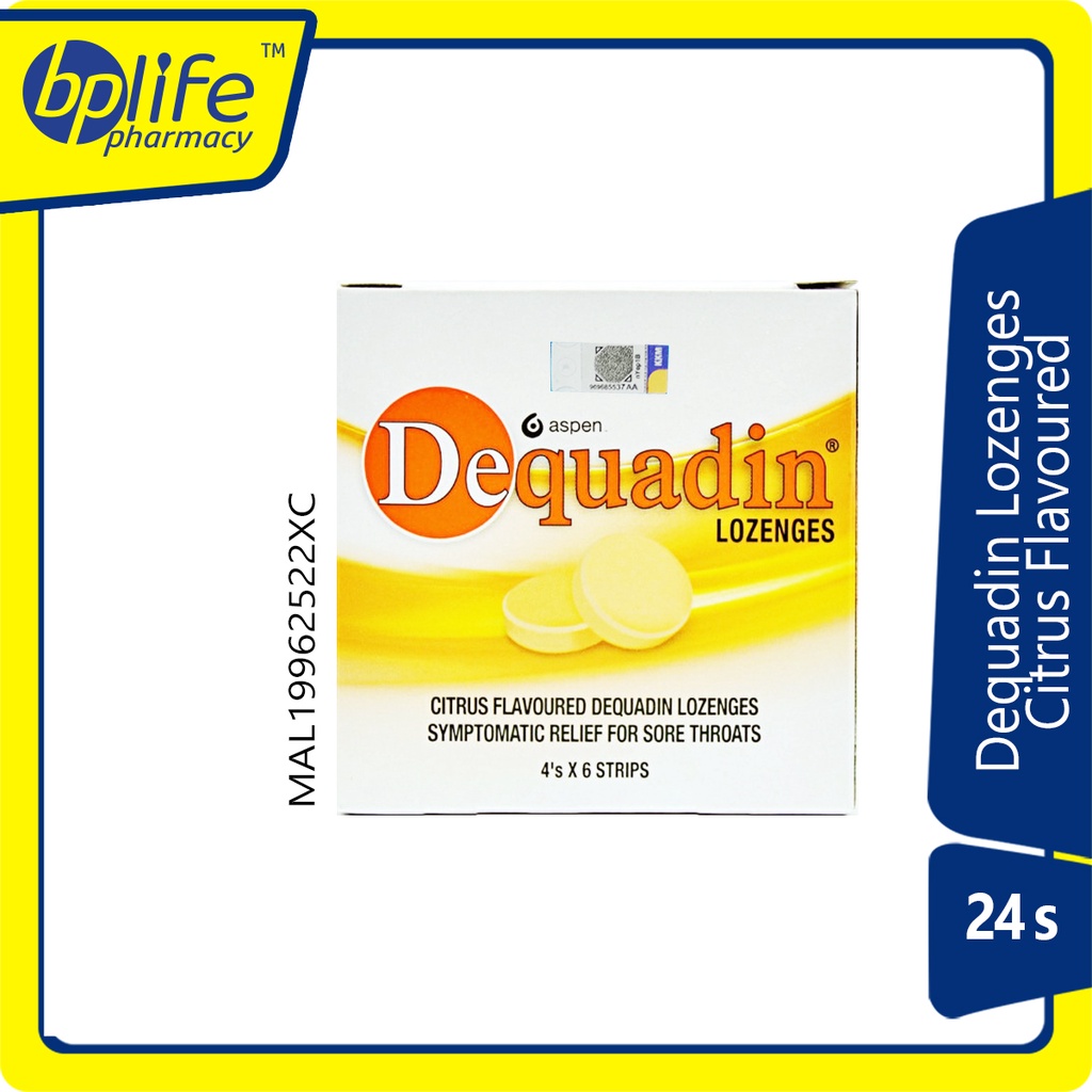 Dequadin Lozenges Citrus Flavoured 24s | Shopee Malaysia