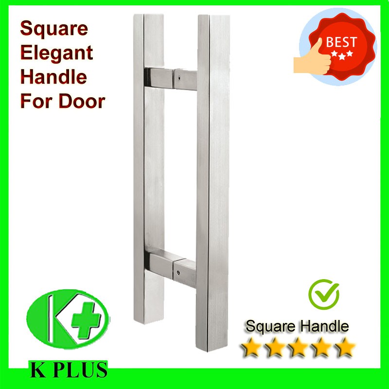 Stainless Steel Door handle square handle tempered glass inox handle ...
