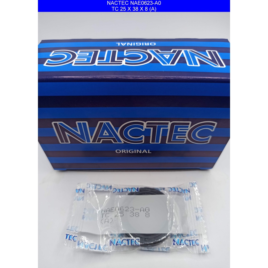 NACTEC Oil Seal - TC 25x38x8 NBR ( 25 x 38 x 8 ) Japan / NAE0623A ...