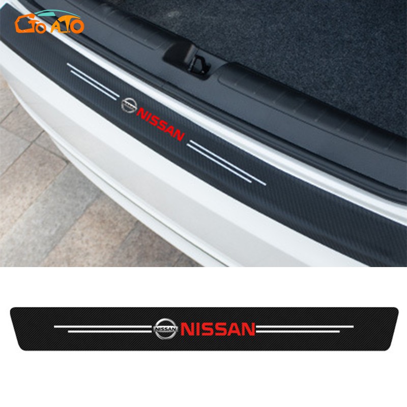 GTIOATO Car Trunk Sticker Carbon Fiber Auto Rear Bumper Anti-Stepping ...