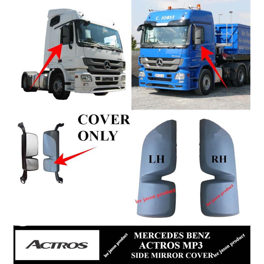 MERCEDES BENZ ACTROS MP3 SIDE MIRROR COVER PENUTUP CERMIN SISI | Shopee ...