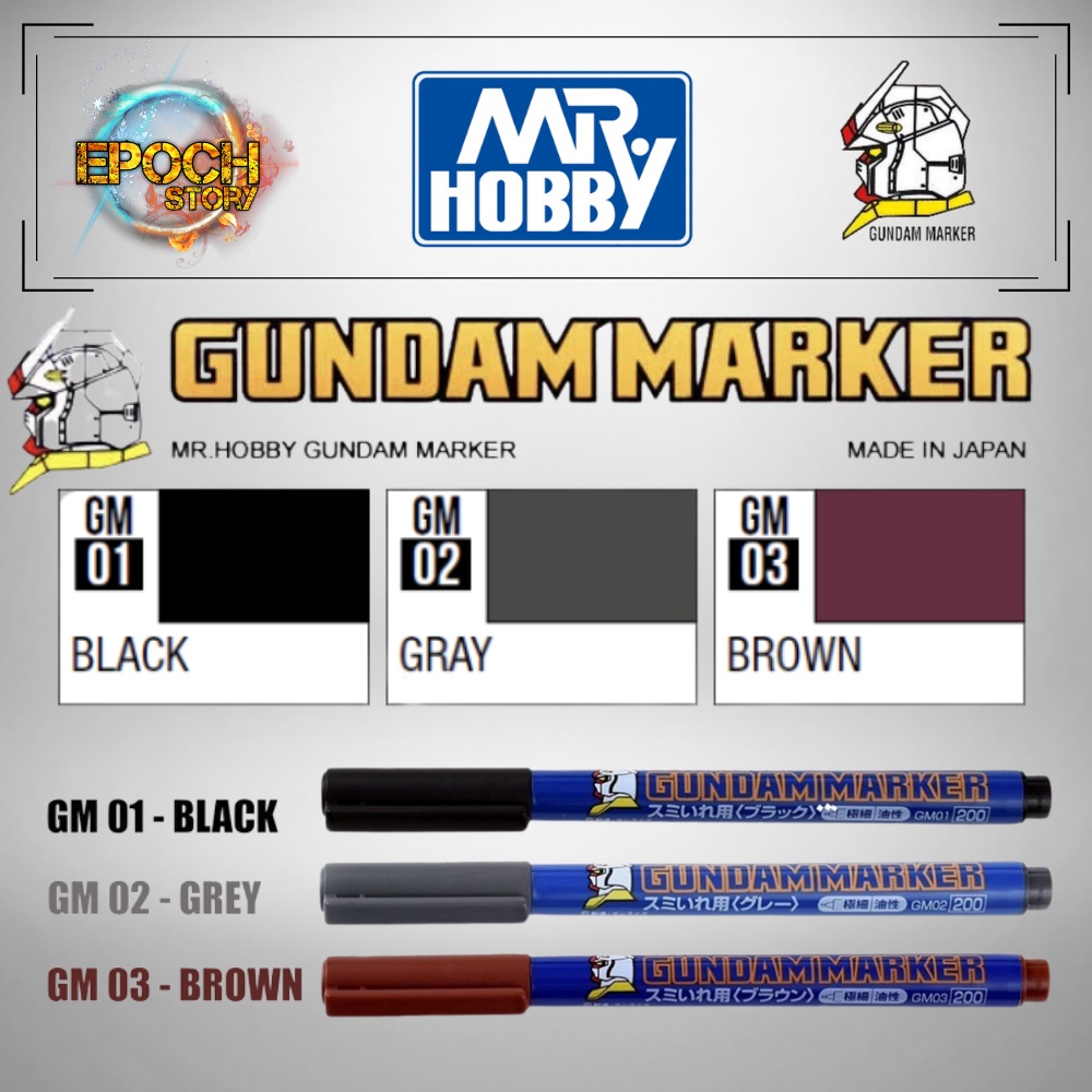 Mr Hobby GM01 Gundam Marker (Ultra Thin Pen) | Shopee Malaysia