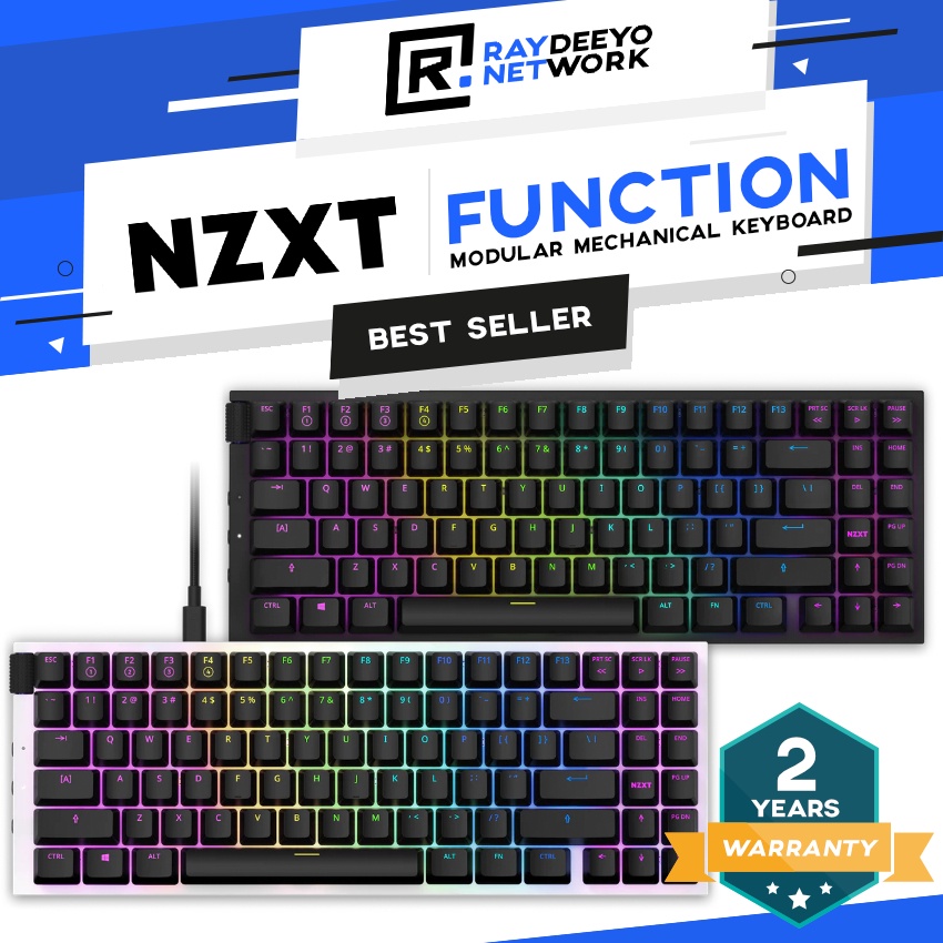NZXT Function Modular RGB Mechanical Keyboard [Full Size/Tenkeyless TKL ...
