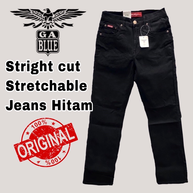 New💥GA Blue Jeans lelaki Stright cut👖Stretchable～ORGINAL G.A Blue 💯 ...