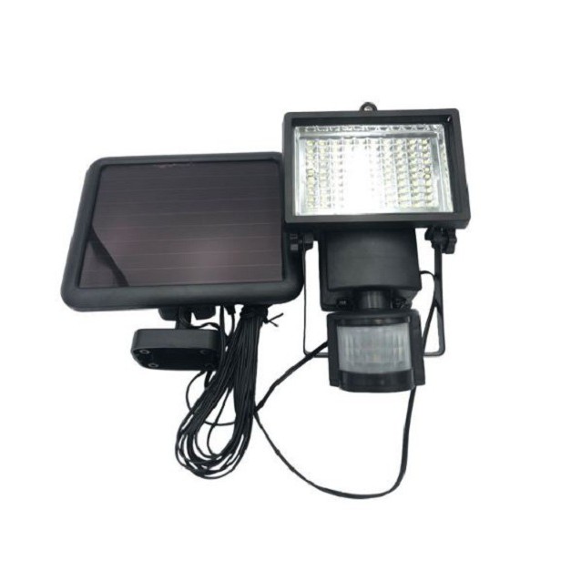 Outdoor Light Solar Body Sensor 60LED Flood Light Lamp Wall | Shopee ...