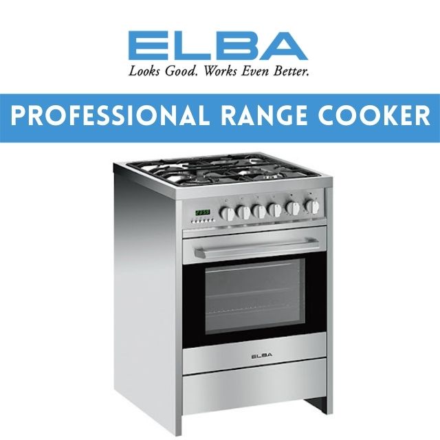 [SECURED DELIEVRY] Elba Italy 56L Professional Range Cooker 4 Burner ...
