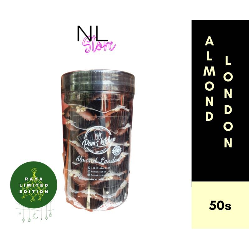 Kuih Raya Homemade Almond London 50s (Ready Stock) | Shopee Malaysia
